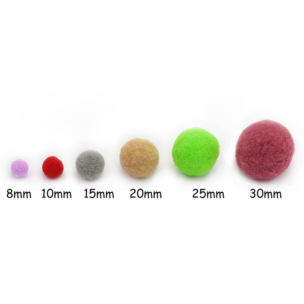 Mini Pom Poms for Kids Craft Flowers Hair Band DIY Yarn Pom Pom Garland ...