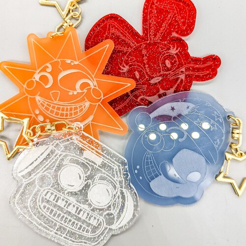 Five Nights at Freddy's Keyrings/keychains Gaming - Etsy