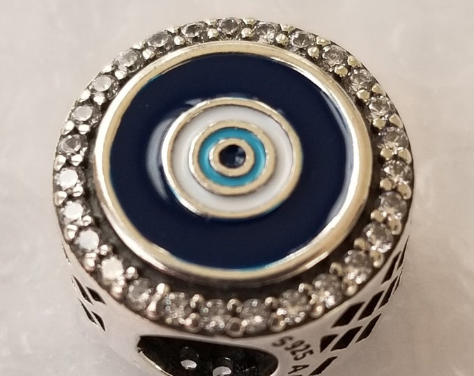 New Authentic Pandora Sterling Silver Peace Sign Pink Cz Dangle Charm ...