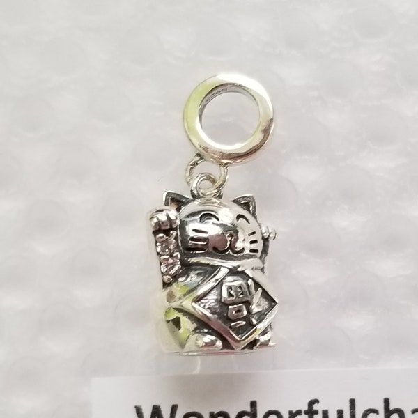 Lucky Cat Charm - Etsy