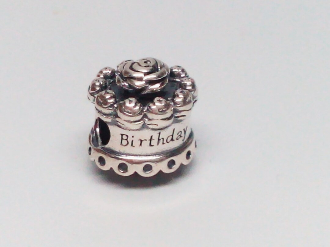 Authentic Pandora Happy Birthday Cake Charm Bead 791289 - Etsy