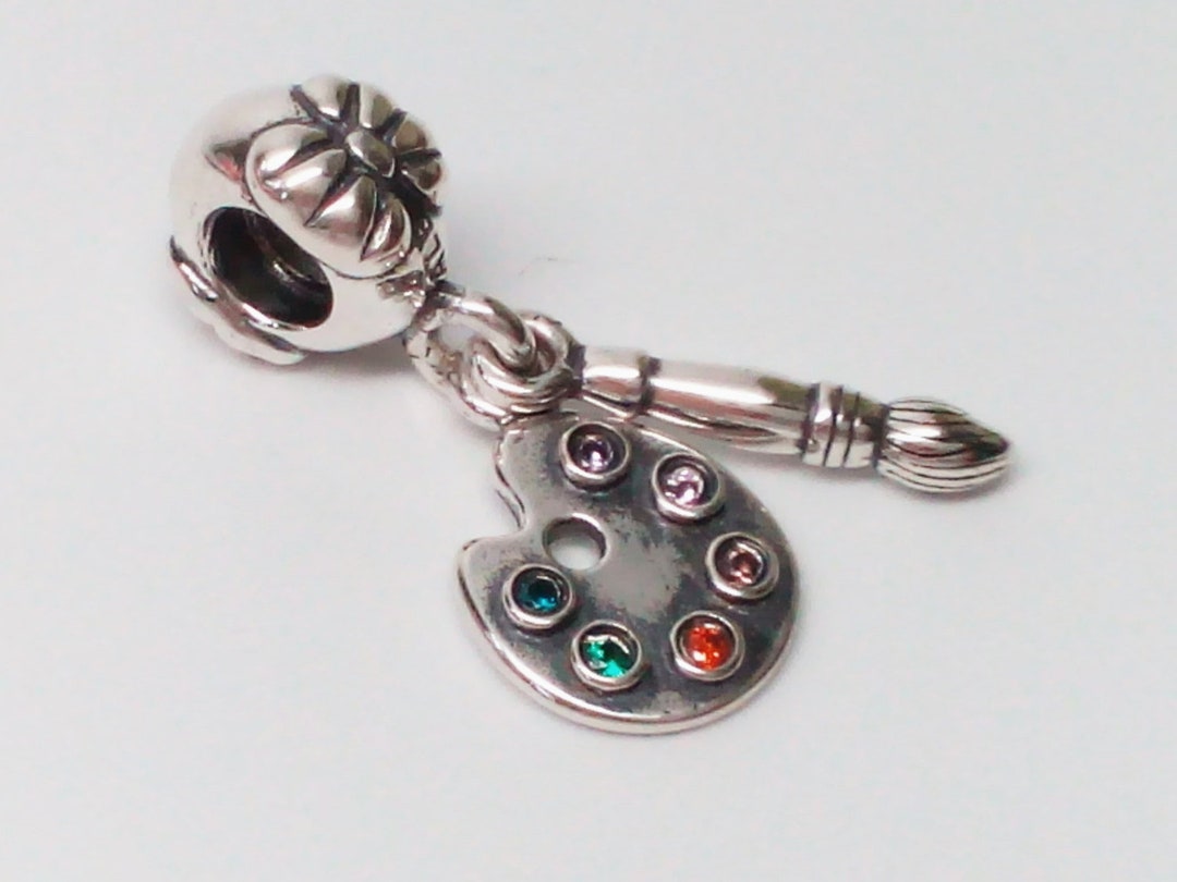 Authentic Pandora Artist's Palette Bead 791268CZMX Brand New - Etsy
