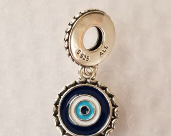 New Authentic Pandora Sterling Silver Peace Sign Pink Cz Dangle Charm ...