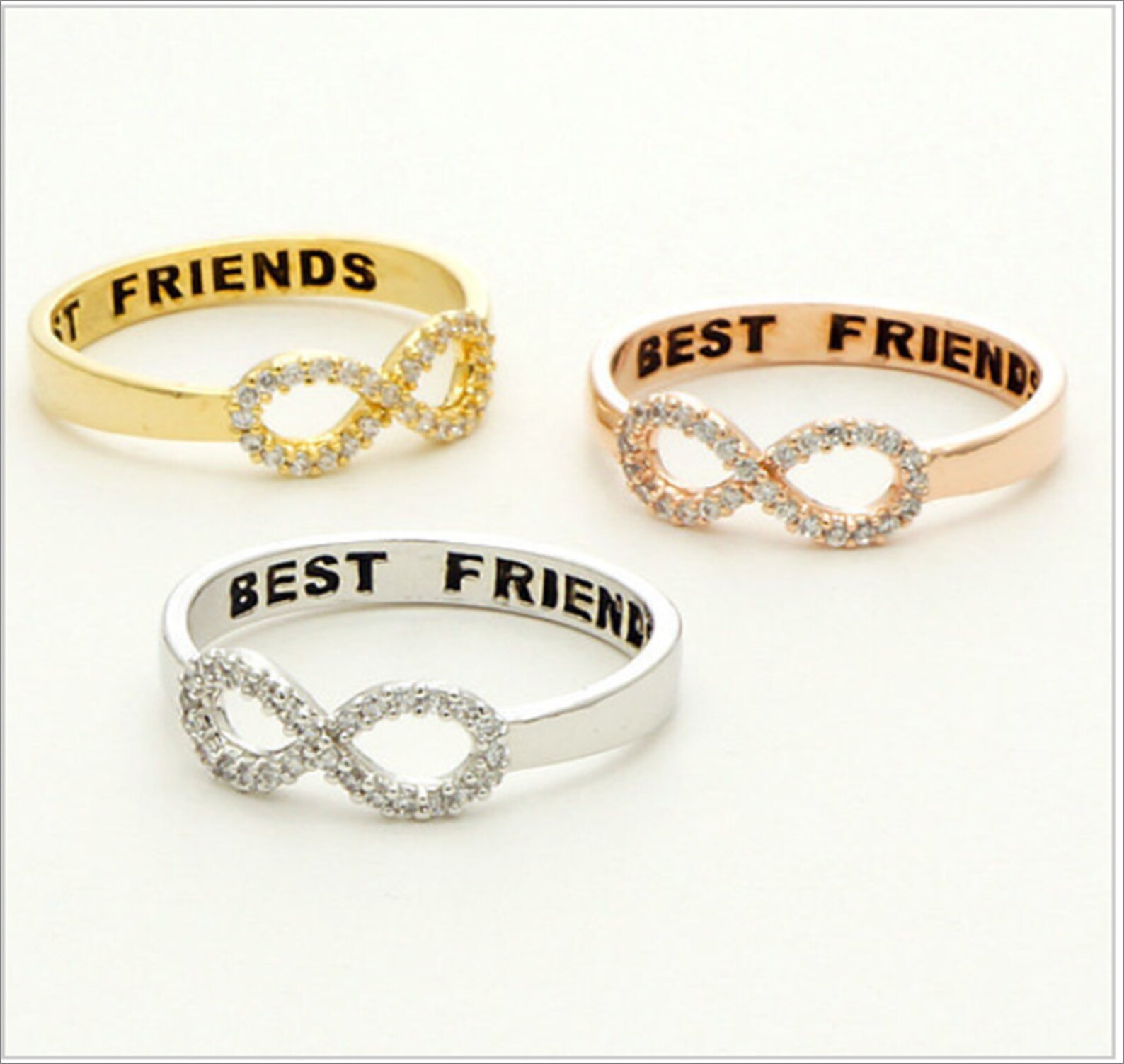 Infinity Best Friends Ring Size US 7 - Etsy