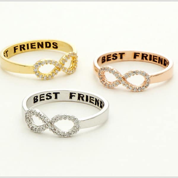 Best Friend Infinity Ring - Etsy
