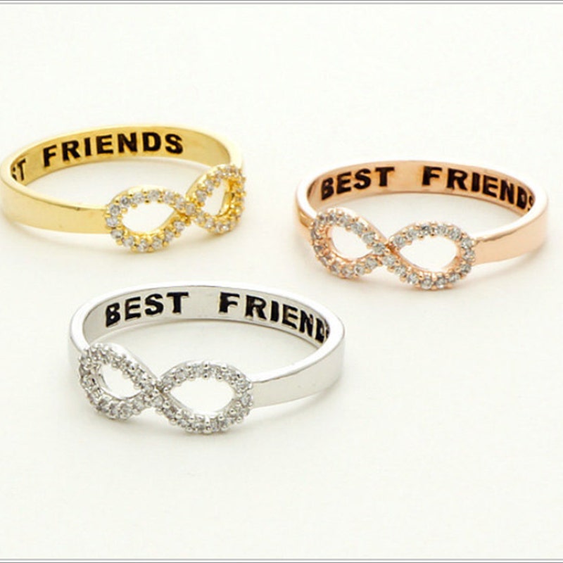 Best Friend Infinity Ring - Etsy
