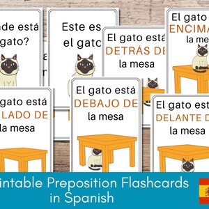 Spanish to English Kids Flashcards, Home Schooling, ESL Teaching Aids ...