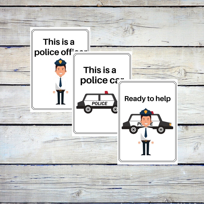 Printable Flashcards A4 Printable Cards Jobs Flashcards Our - Etsy