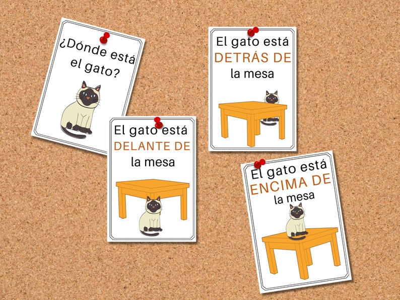 Spanish to English Kids Flashcards, Home Schooling, ESL Teaching Aids ...