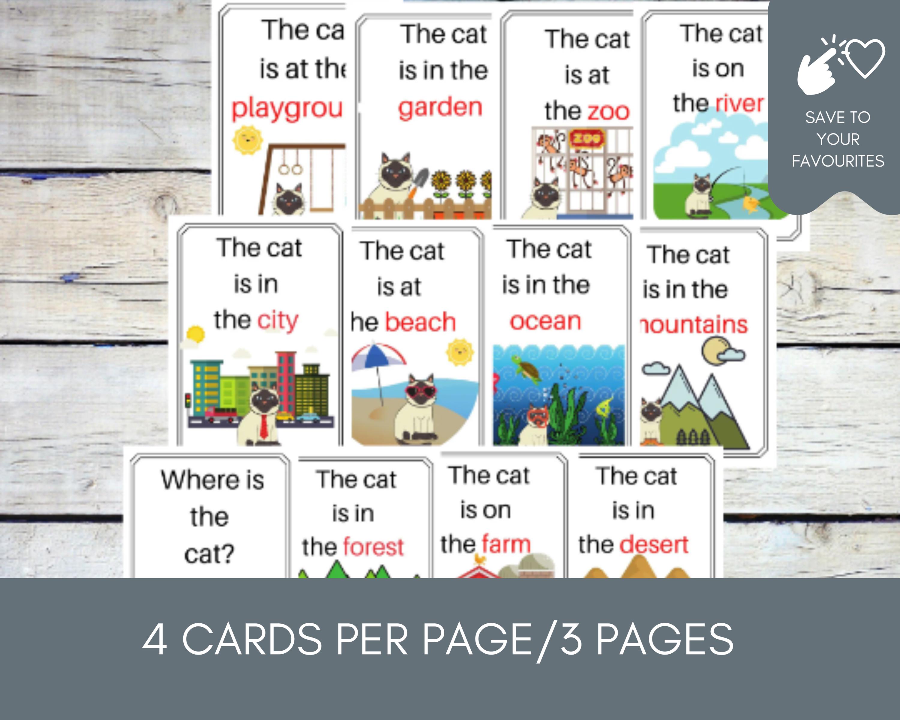 Printable Flashcards for Language Learning, ESL Places Flashcards for ...