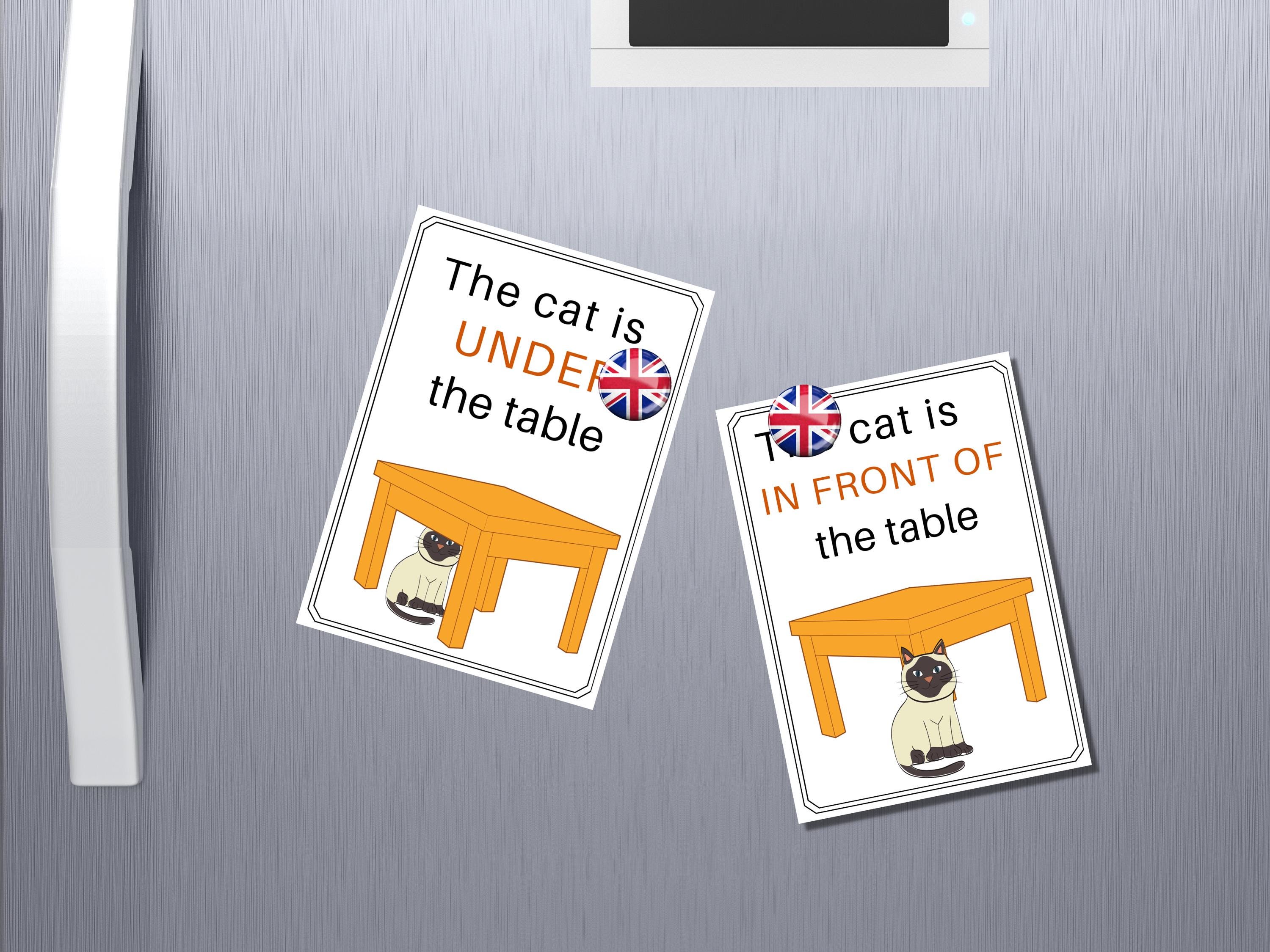 Printable Flashcards for Language Learning, ESL Preposition Flashcards ...