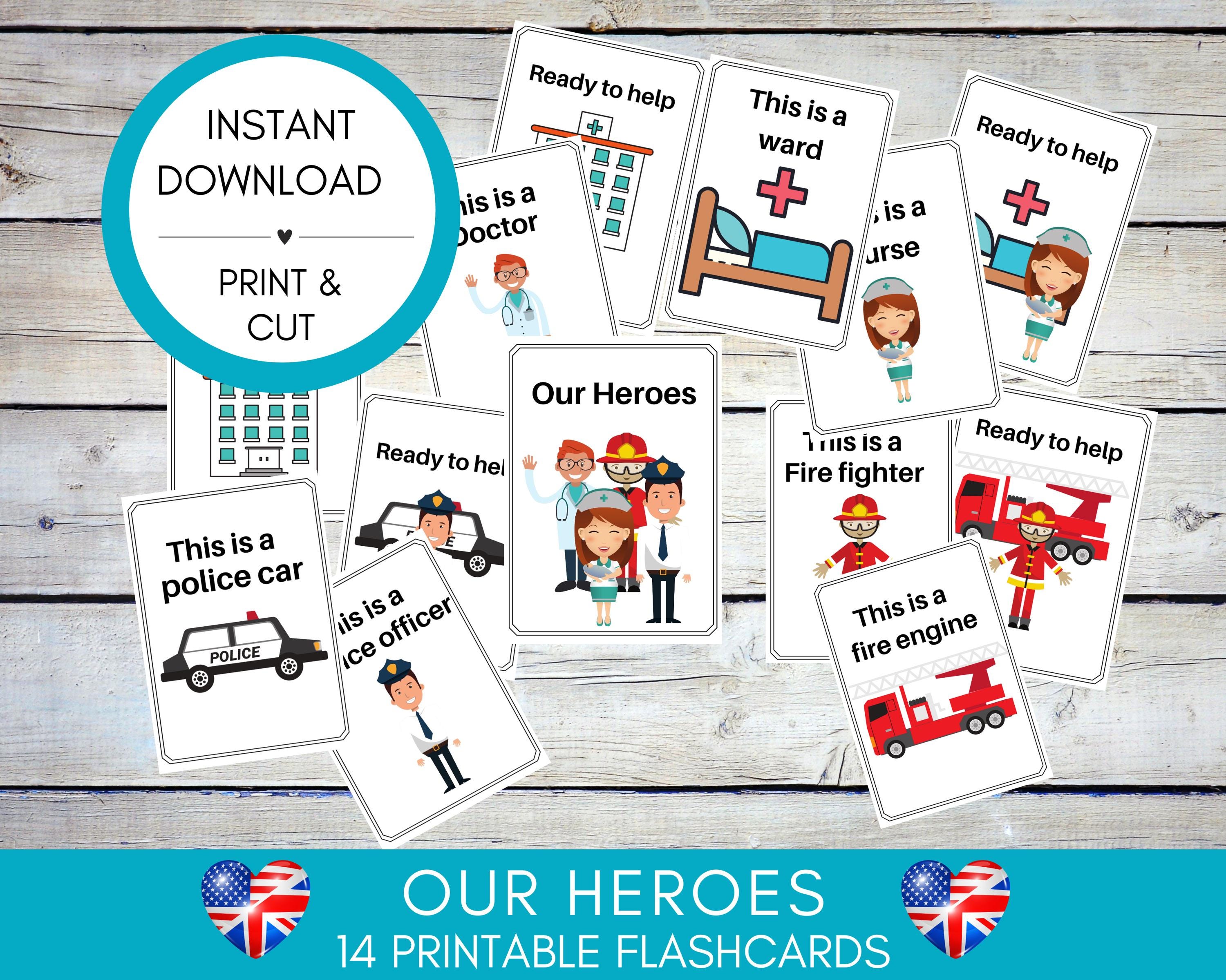 Printable Flashcards for Language Learning, ESL Jobs Flashcards for ...