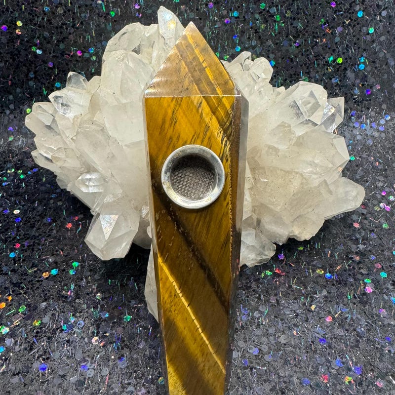 Tiger's Eye Pipe - Etsy