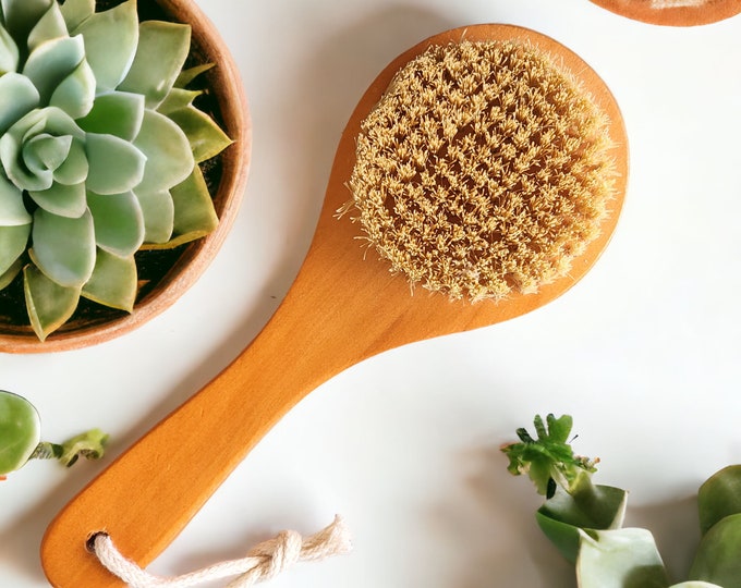Exfoliating Dry Body Brush Skin Smoothing Brush Natural - Etsy