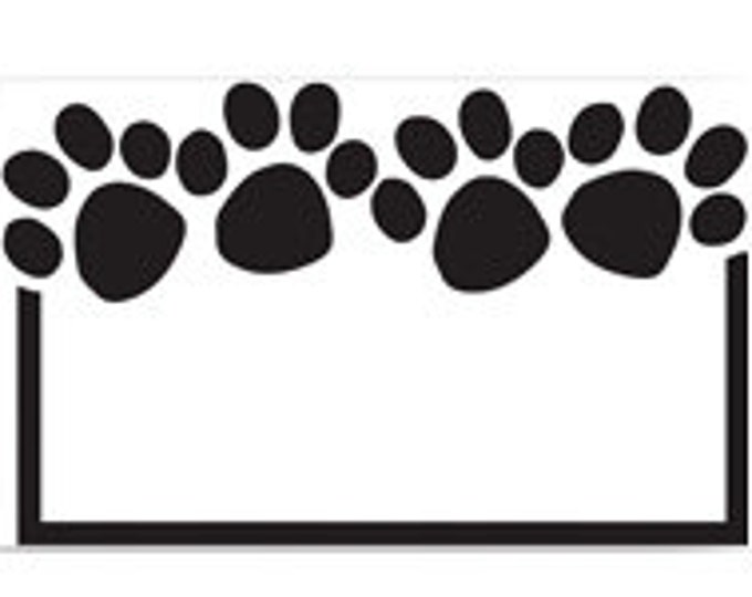 Paw Print Cards Enclosure Cards Cute Paw Print Gift Card Note - Etsy