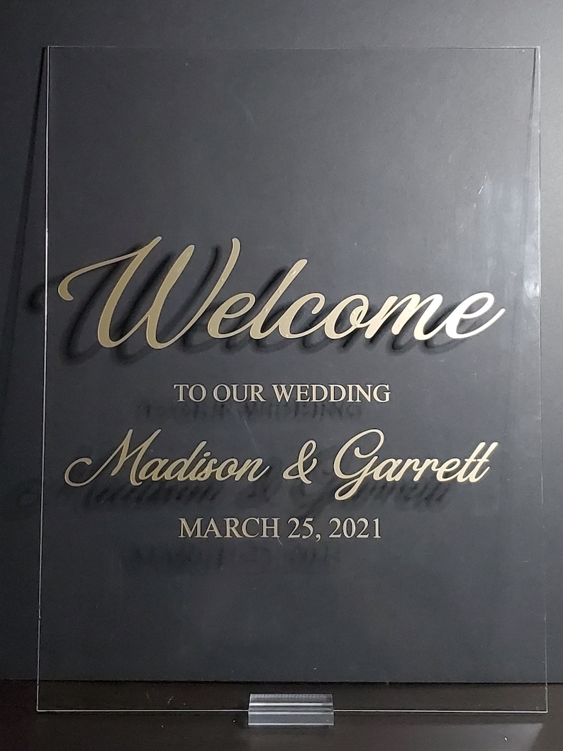Custom Acrylic Wedding Signs - Etsy