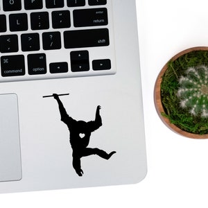 Gibbon W/ Heart Sticker Gibbon Decal Gibbon Monkey Decal Car | Etsy