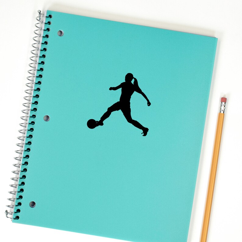 Girl Soccer Football Player Car Laptop Vinyl Decal Sticker - Etsy