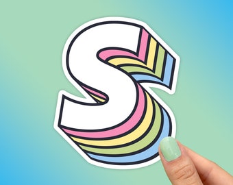 Letter S Sticker | Etsy