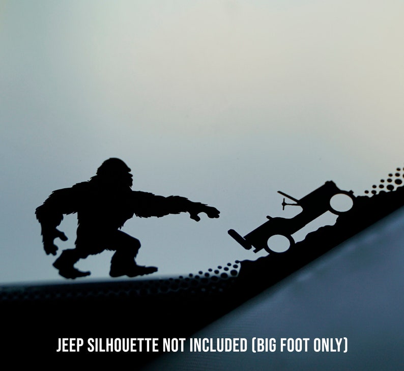 Big Foot Window Sticker Sasquatch Sticker for Jeep Window - Etsy