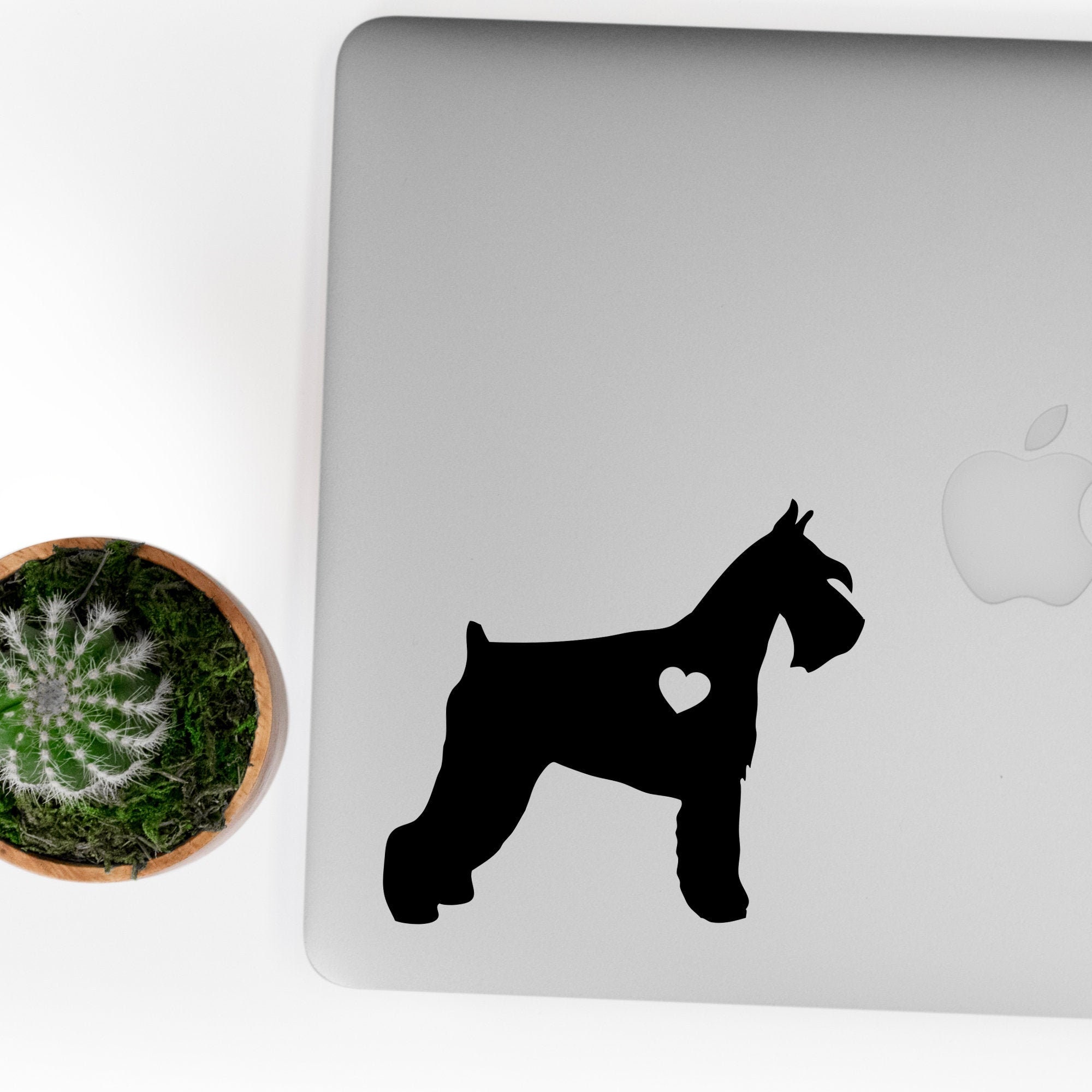 Standard Schnauzer W/ Heart Car Laptop Vinyl Decal Sticker - Etsy