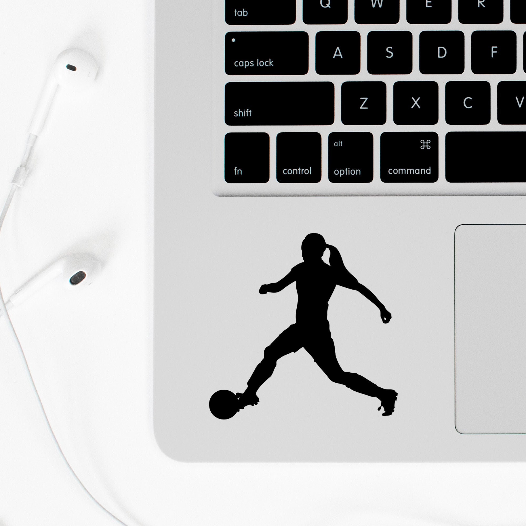 Girl Soccer Football Player Car Laptop Vinyl Decal Sticker | Etsy