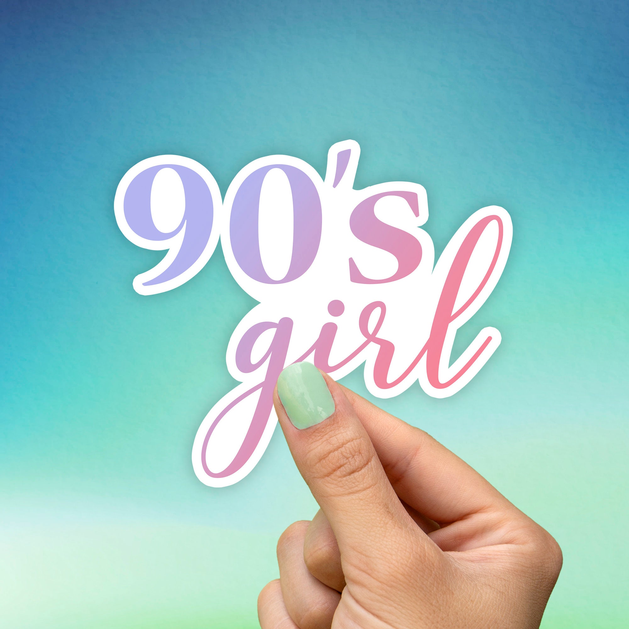 water bottle sticker Laptop decal 90's baby sticker 90's baby tumbler ...
