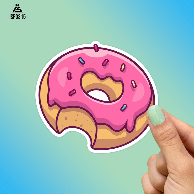 Donut Sticker - Etsy