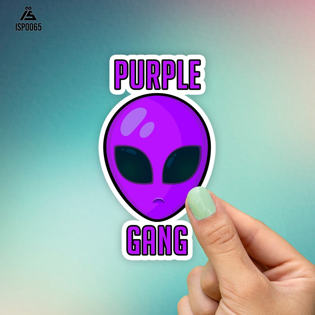 Purple Gang Alien Sticker, Best Friend Gift, GTA Stickers, GTA5 ...
