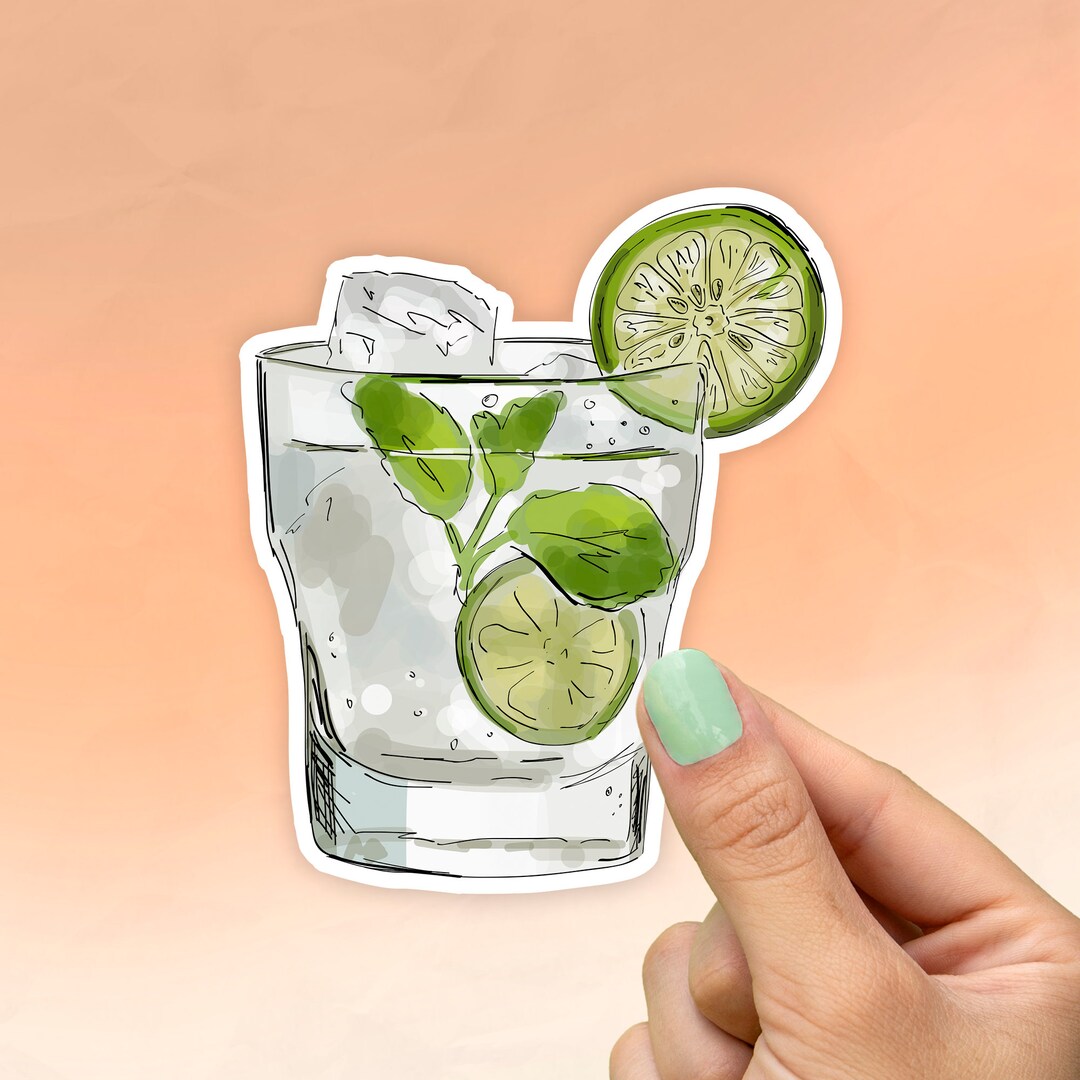 Mojito Sticker Best Friend Gift Food Stickers Drinking - Etsy