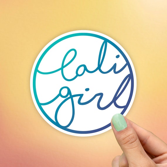 Cali Girl Sticker Best Friend Gift California Stickers Cute | Etsy
