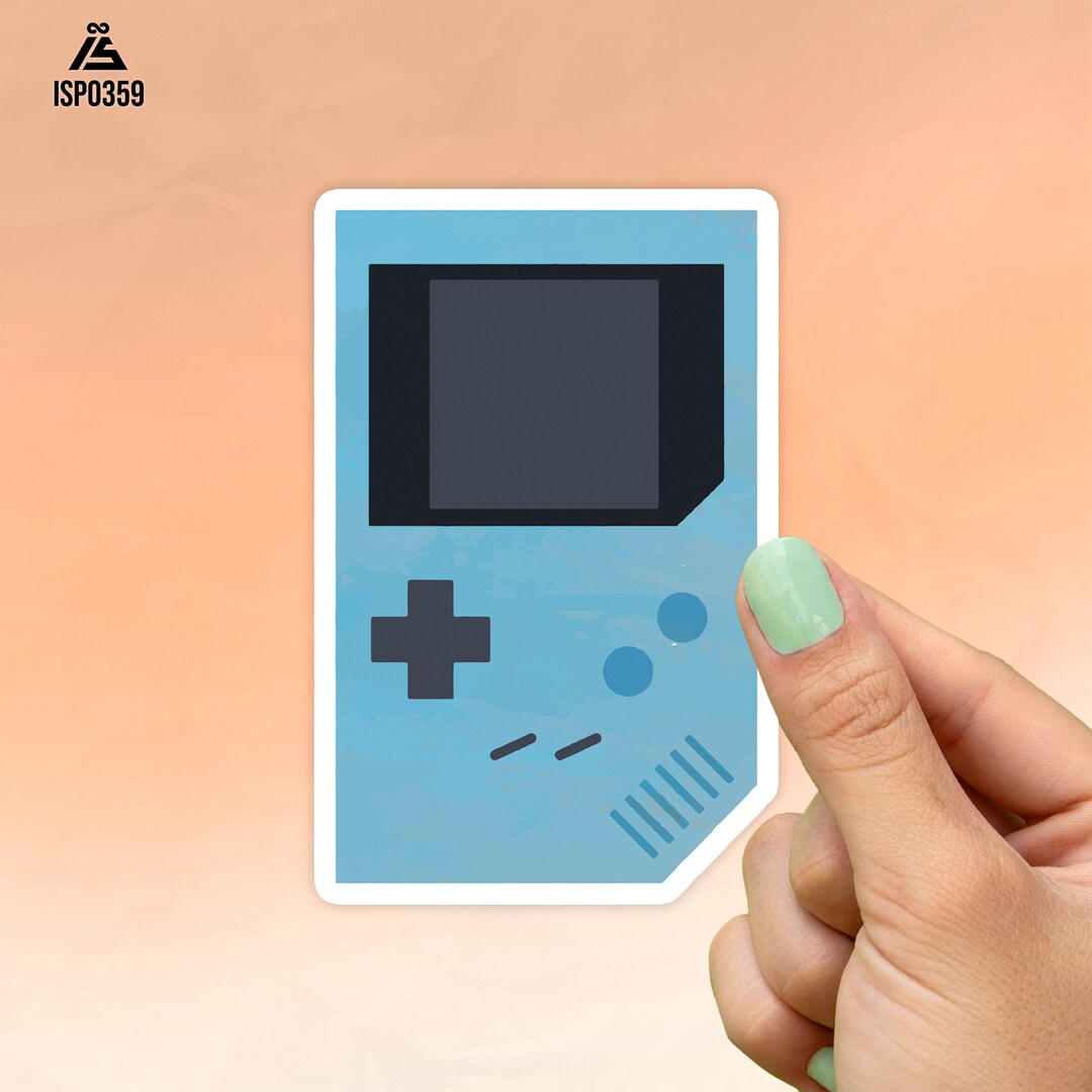 Blue Game Boy Sticker Best Friend Gift Trendy Stickers Cute - Etsy
