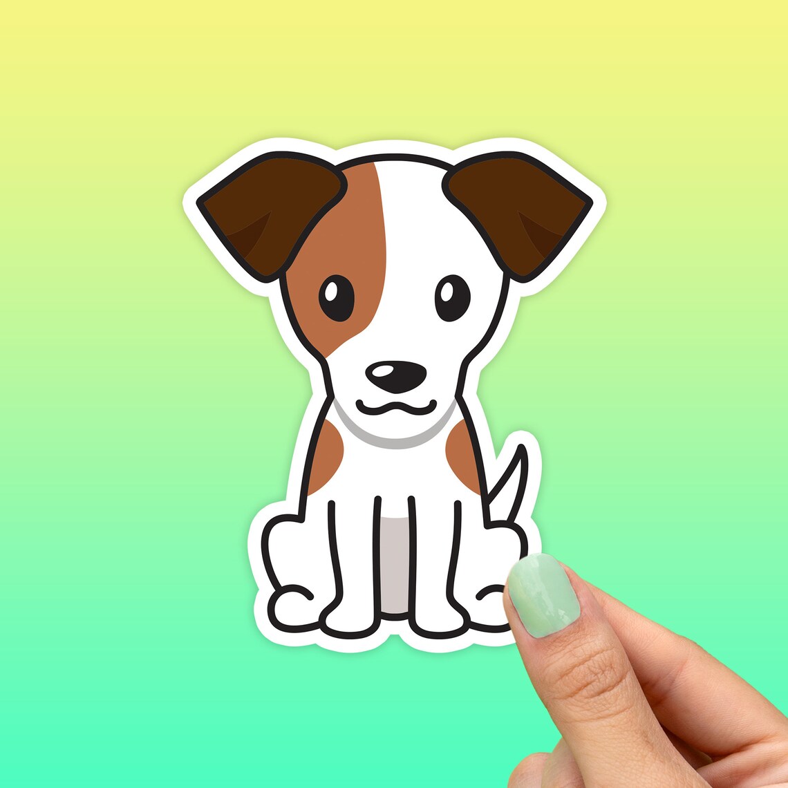 Cute Jack Russell Cartoon Sticker Best Friend Gift Dog | Etsy