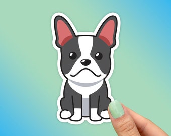 Boston Terrier Dog Stickers One Inch Round Seals - Etsy