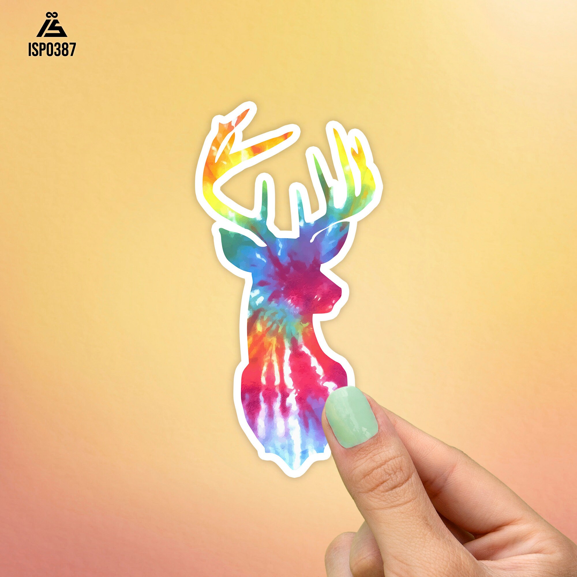 Tie Dye Deer Hunting Sticker Best Friend Gift Cute Stickers - Etsy