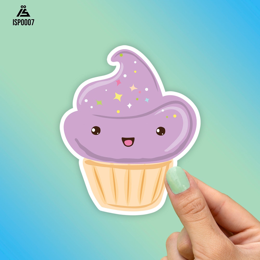 Cute Cupcake Sticker Best Friend Gift Food Stickers Cute - Etsy