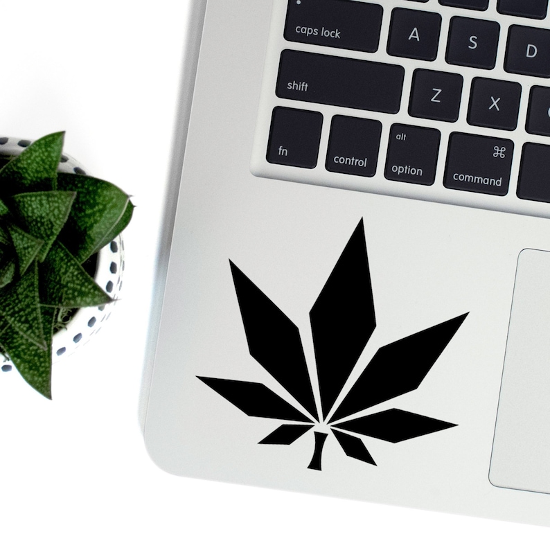 Marijuana Leaf / Marijuana Sticker / Geometric / Weed Decal / - Etsy