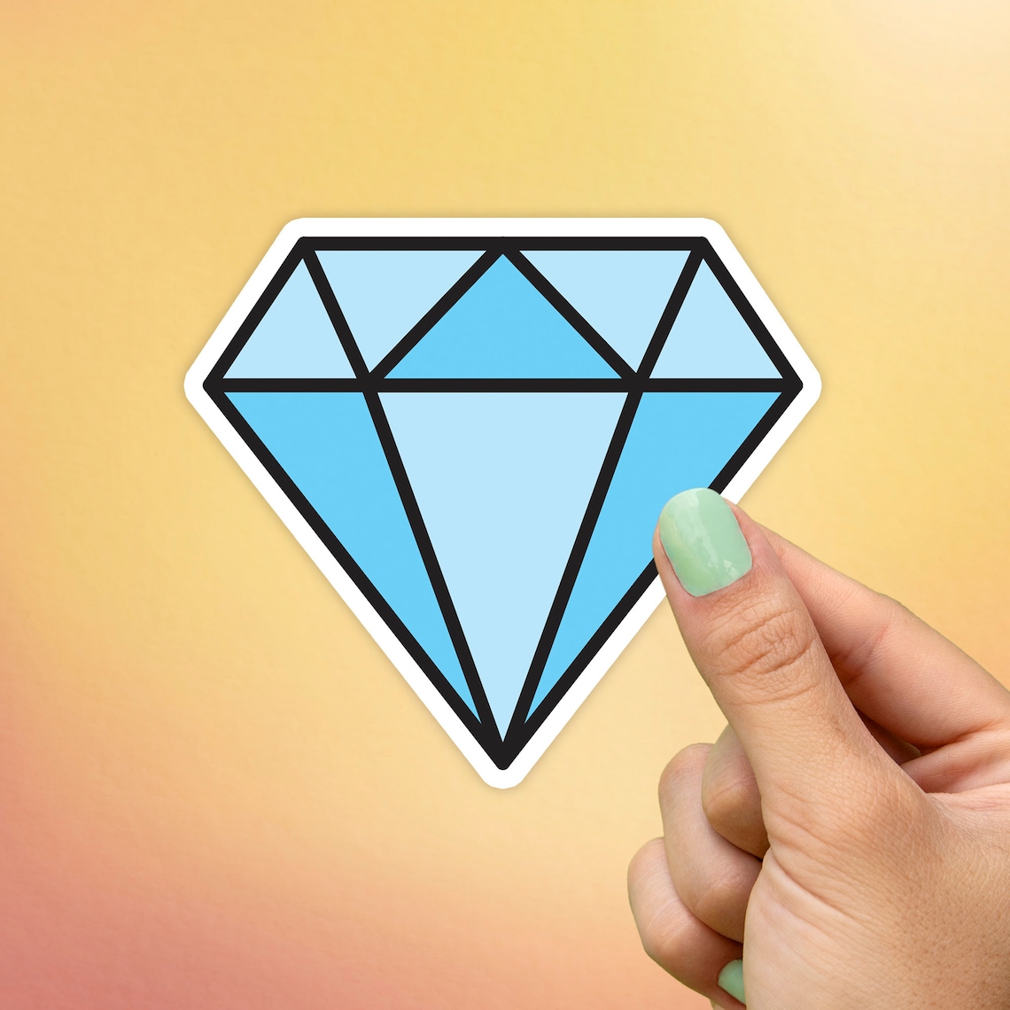 Diamond Sticker Trendy Stickers Best Friend Gift Cute - Etsy