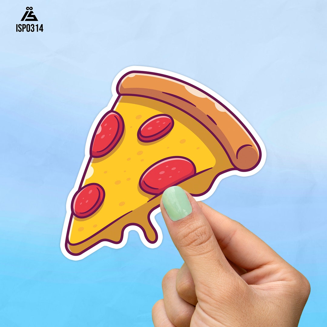 Pizza Sticker, Best Friend Gift, Food Stickers, Cute Stickers, MacBook ...