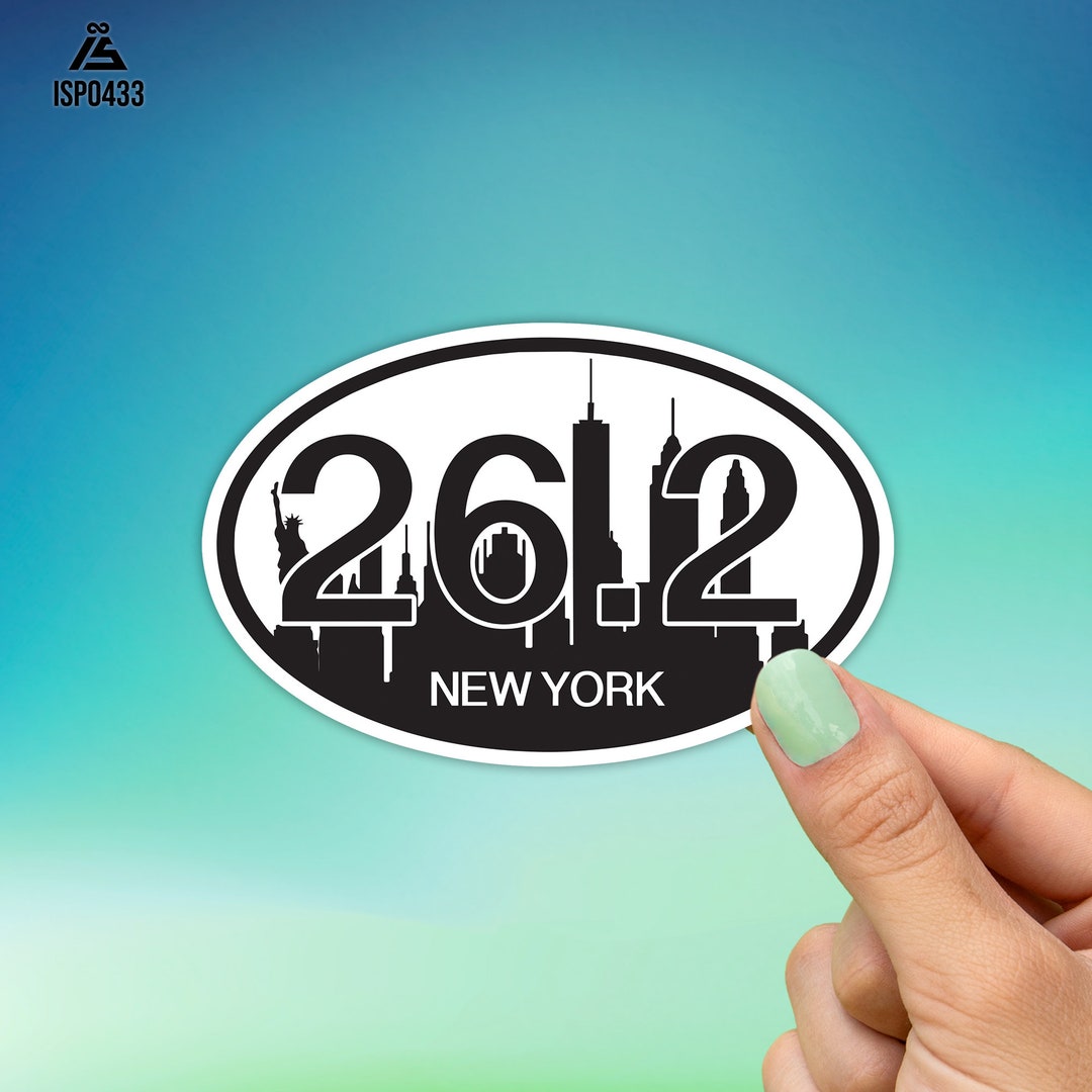 New York 26.2 Marathon Sticker / NY Marathon Sticker / New - Etsy