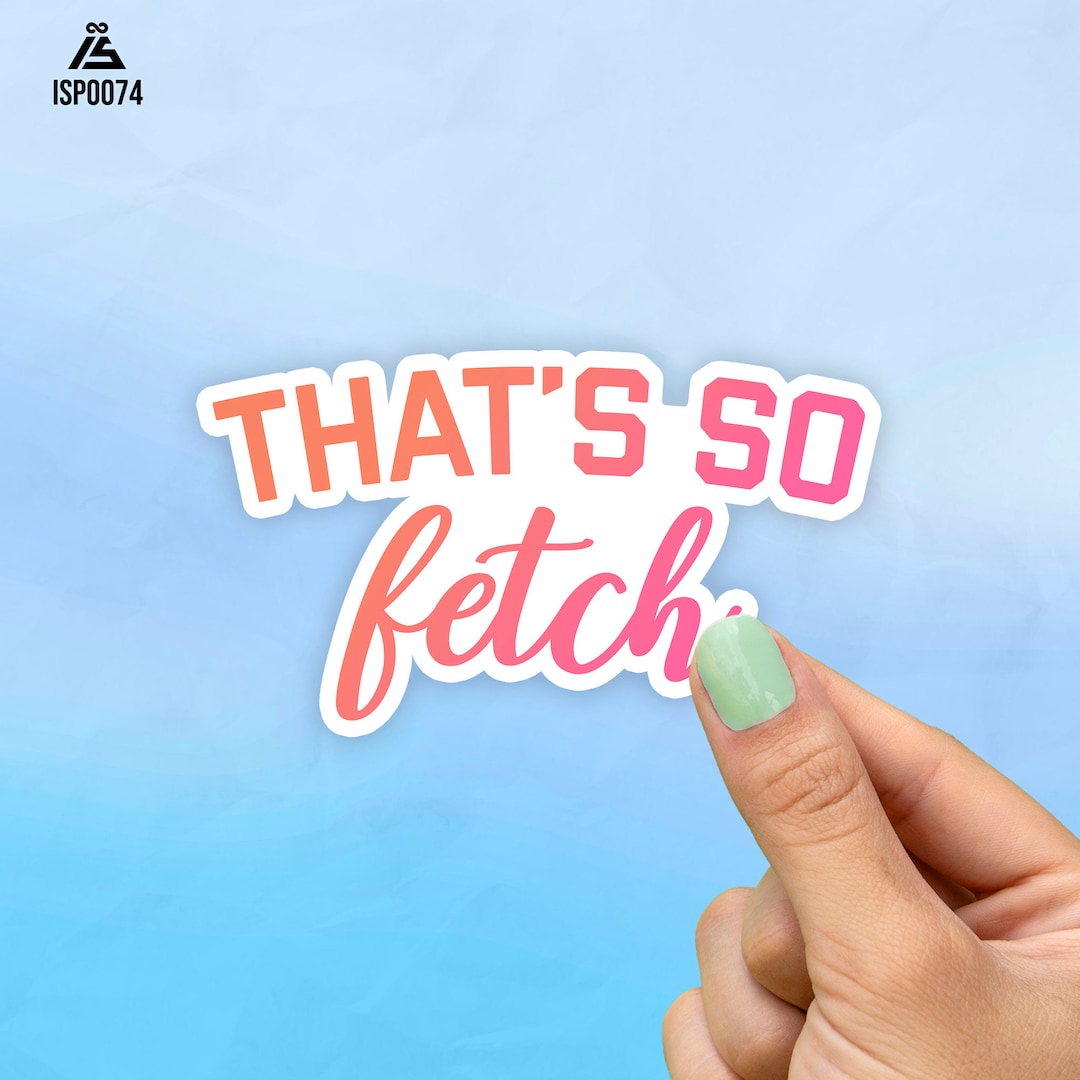 That's so Fetch Sticker Best Friend Gift Quote Stickers - Etsy