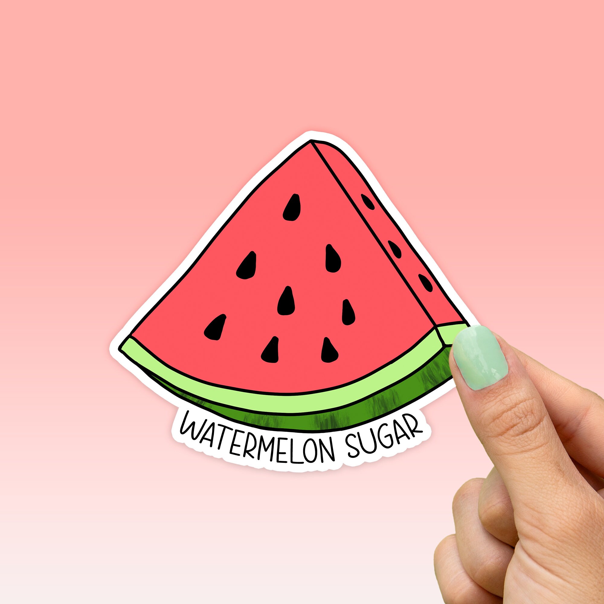 Watermelon Sugar Sticker Fruit Sticker Best Friend Gift | Etsy