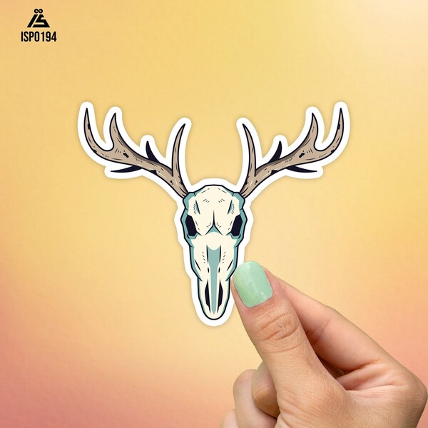 Deer Skull Sticker - Etsy
