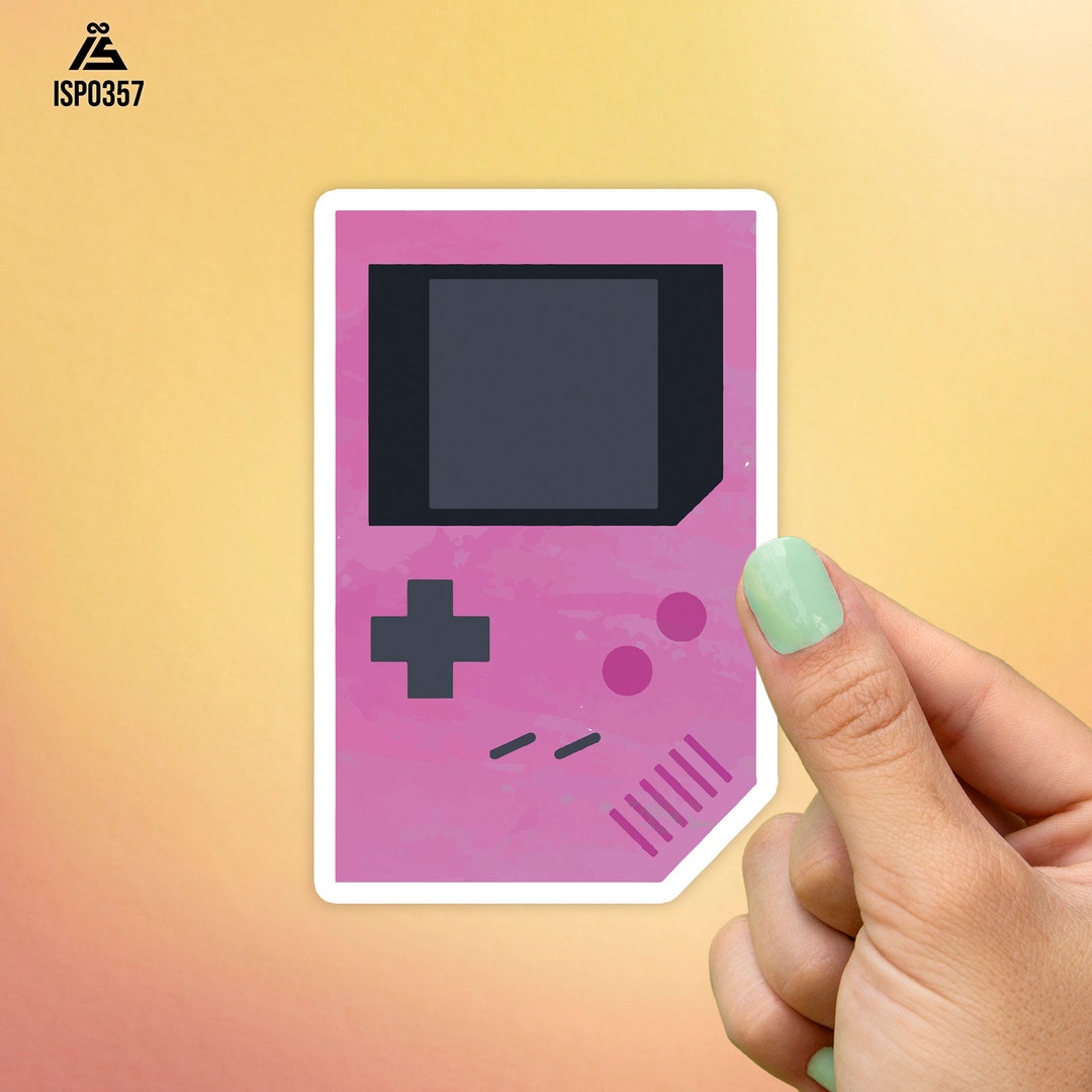 Pink Game Boy Sticker, Best Friend Gift, Trendy Stickers, Cute Stickers ...