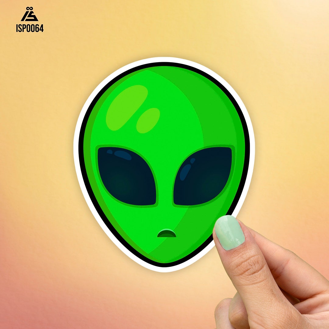 Alien Sticker, Best Friend Gift, Cool Stickers, Space Stickers, MacBook ...
