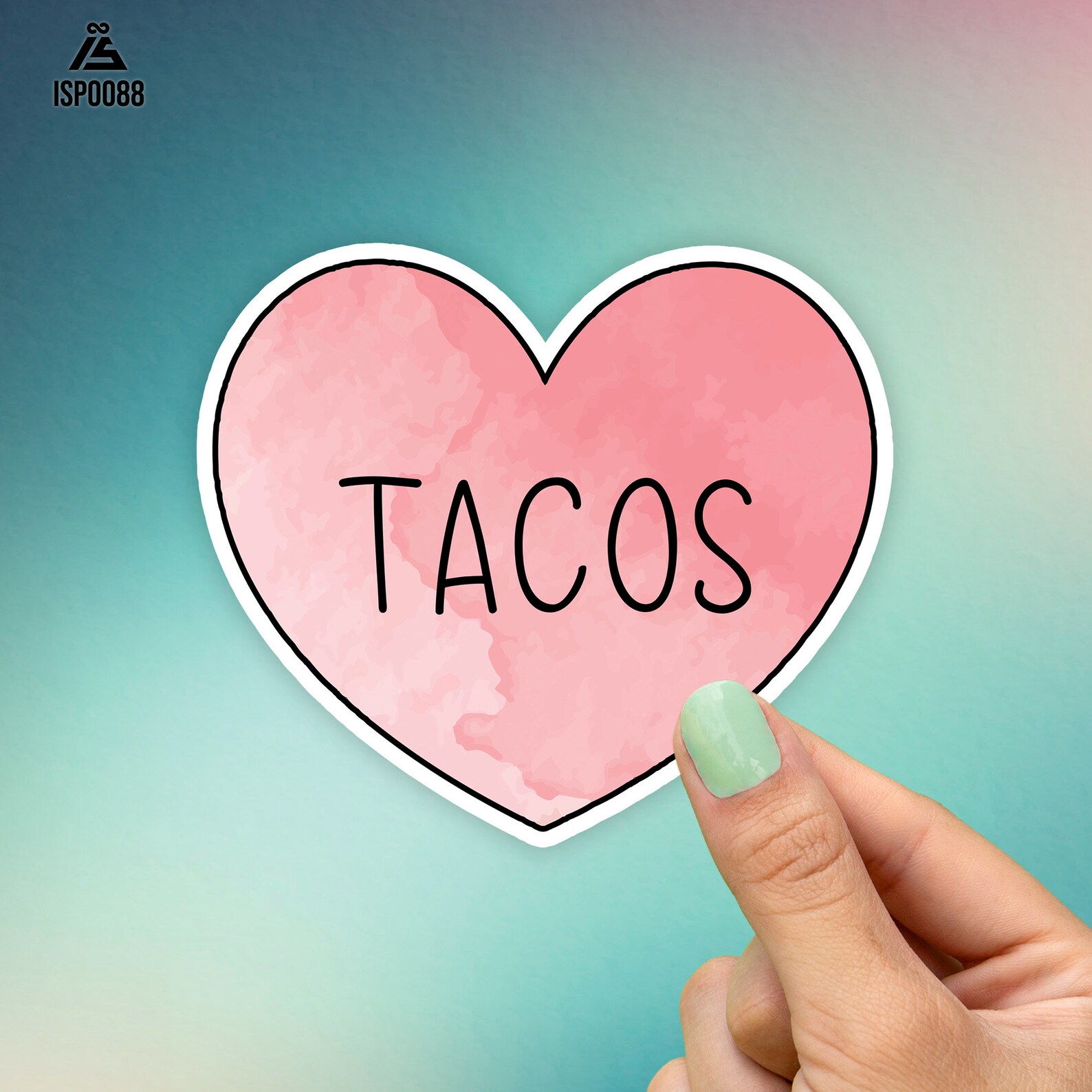 I Love Tacos Sticker Best Friend Gift Trendy Stickers Cute - Etsy