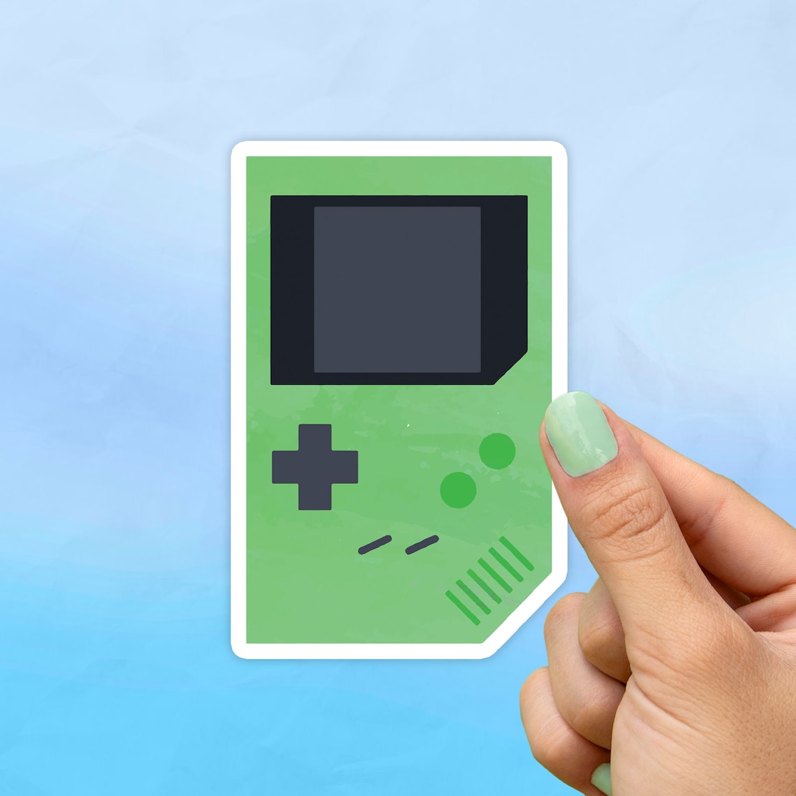 Green Game Boy Sticker Best Friend Gift Trendy Stickers | Etsy