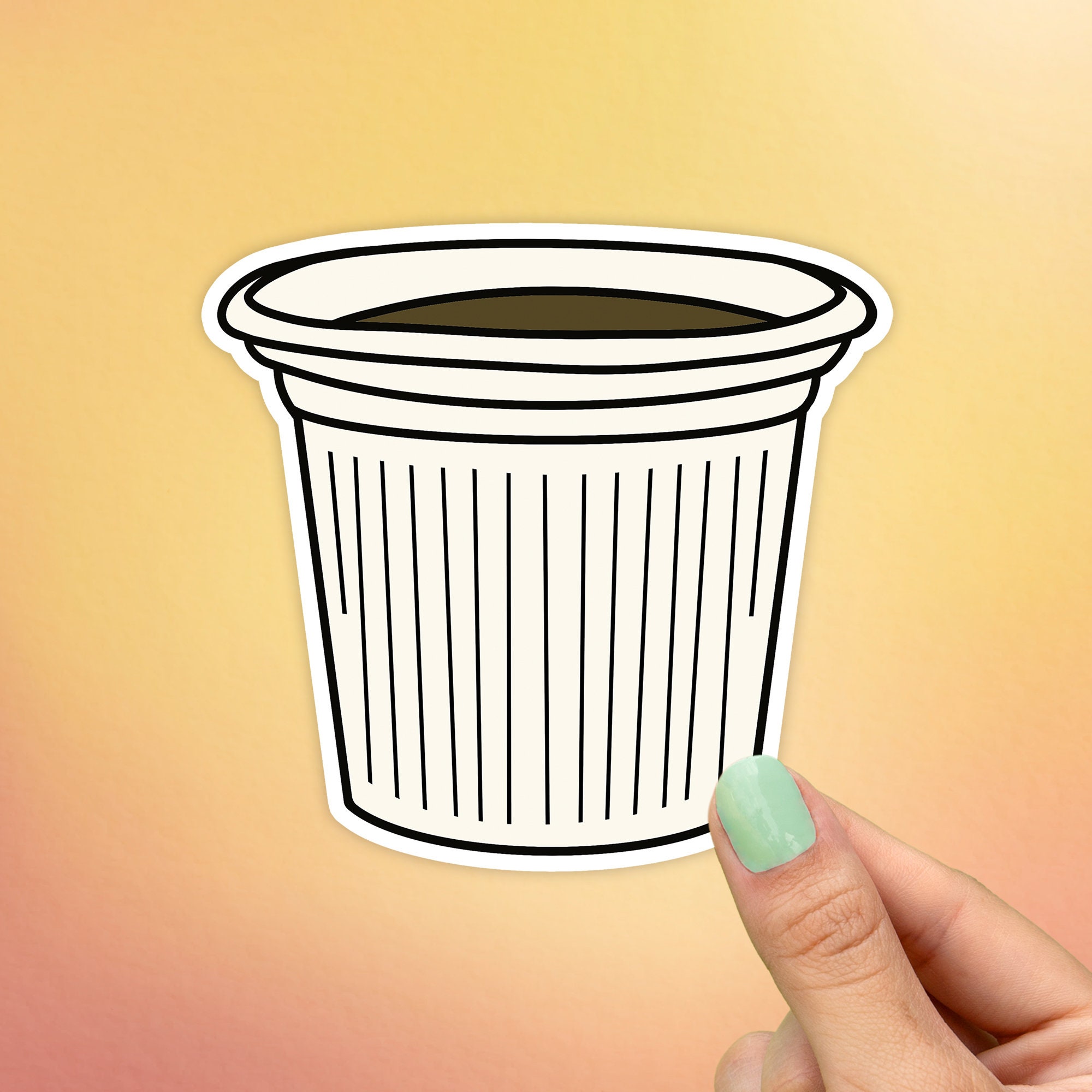 Cafecito Cup Sticker Cute Coffee Vinyl Sticker Best Friend | Etsy