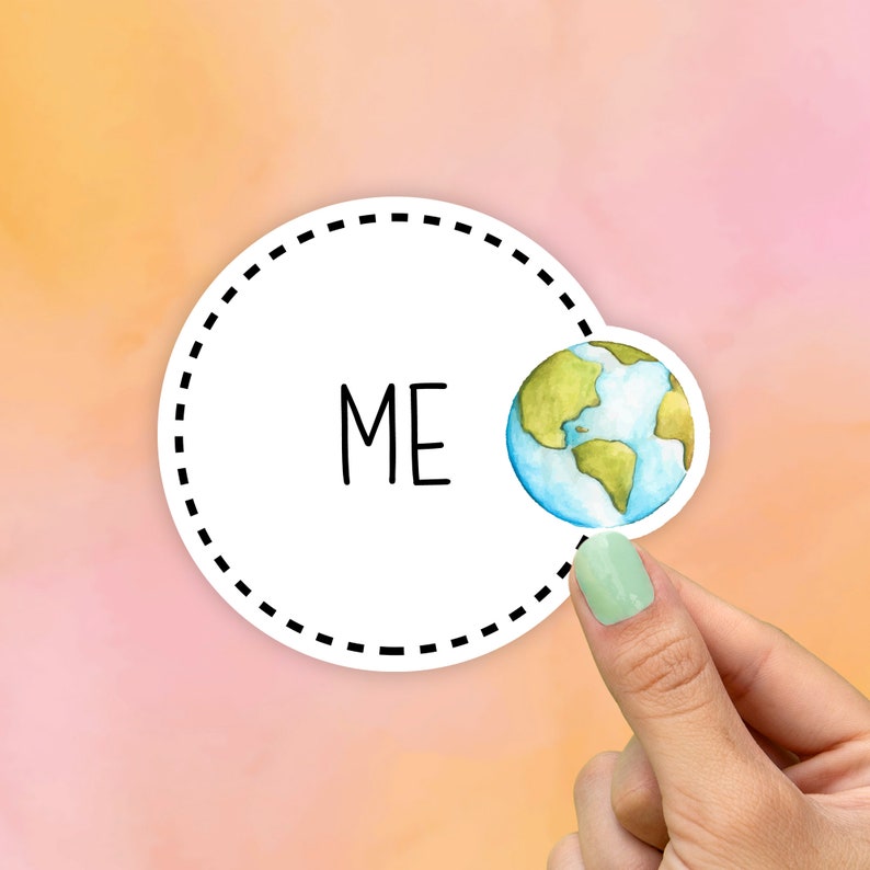 The World Revolves Around Me Sticker Best Friend Gift Funny - Etsy