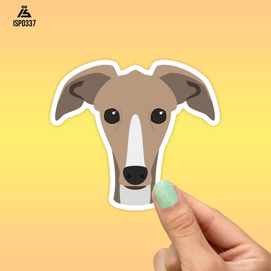 Greyhound Dog Head Sticker Best Friend Gift Dog Stickers - Etsy